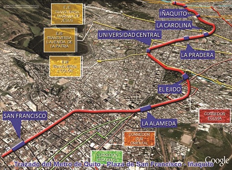 Metro de Quito: Megaproyecto que transportará a 370.000 personas ...